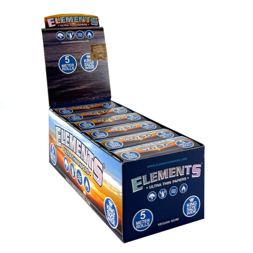 Elements King Size Wide Rolls (5 Meters) | MatchBoxBros – MATCHBOXBROS.COM
