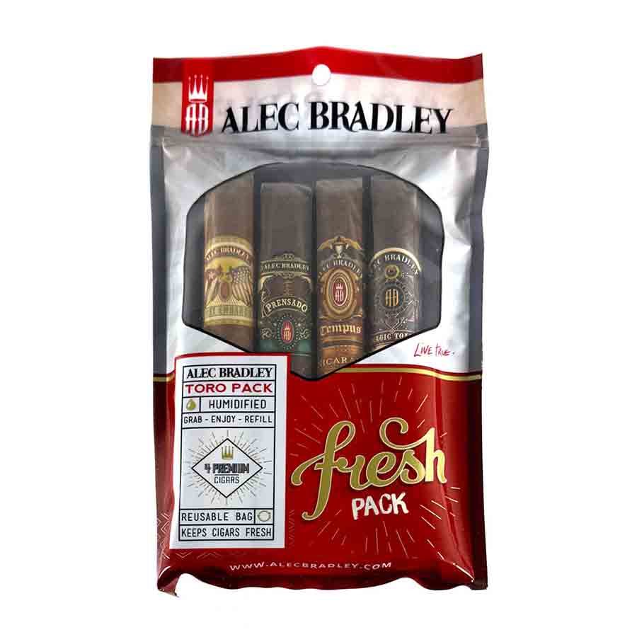 Alec Bradley Toro Fresh Pack 4-Cigar Sampler #13377 – MATCHBOXBROS.COM