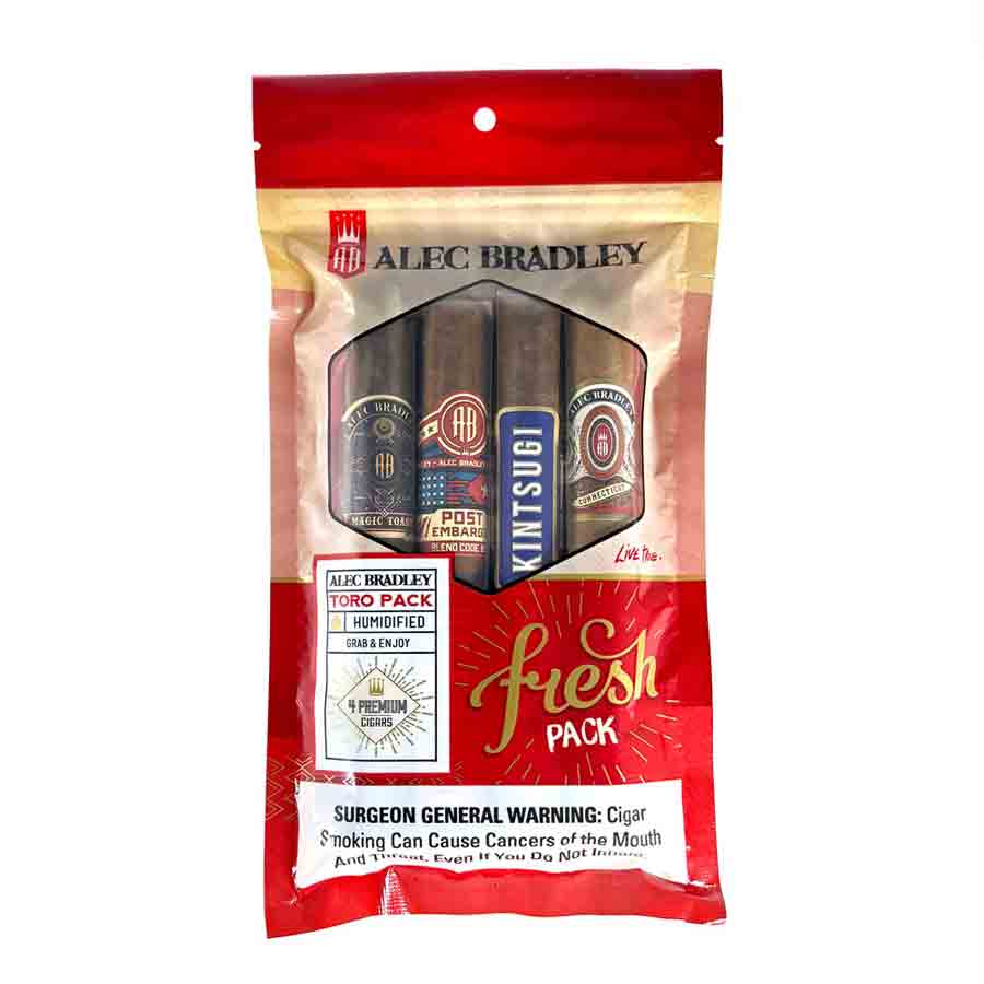 Alec Bradley Toro Fresh Pack 4-Cigar Sampler #57908 – MATCHBOXBROS.COM