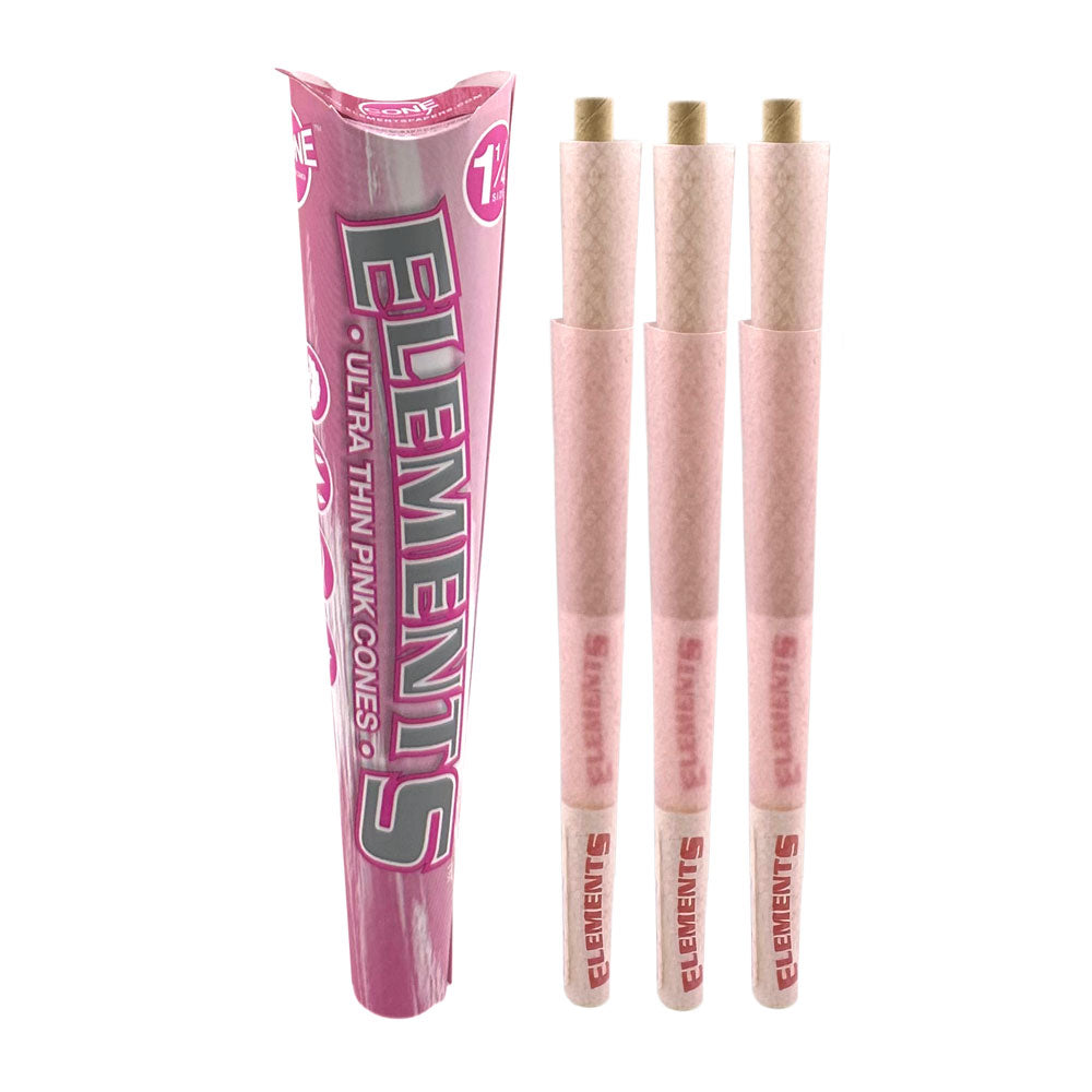 Elements Pink 1 1/4 Pre Rolled Cones (6) – MatchBoxBros