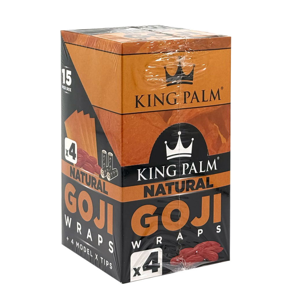 King Palm Goji Blunt Wraps Natural Flavor 15/4ct – MATCHBOXBROS.COM