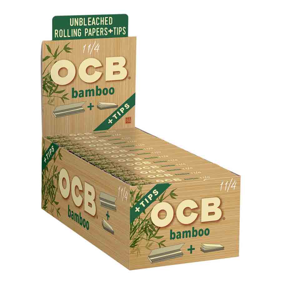 OCB Bamboo 1 1/4 Rolling Papers + Tips – MATCHBOXBROS.COM