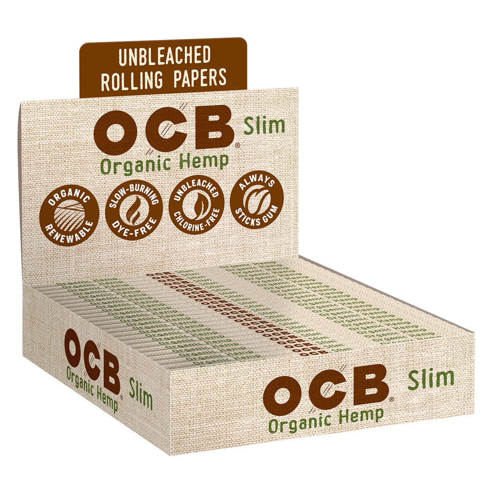 OCB Organic Hemp King Slim Rolling Papers | MatchBoxBros – MATCHBOXBROS.COM