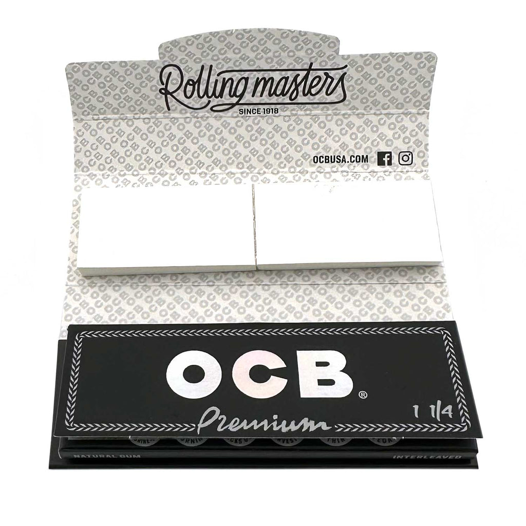 OCB Premium 1 1/4 Rolling Papers + Tips | MatchBoxBros