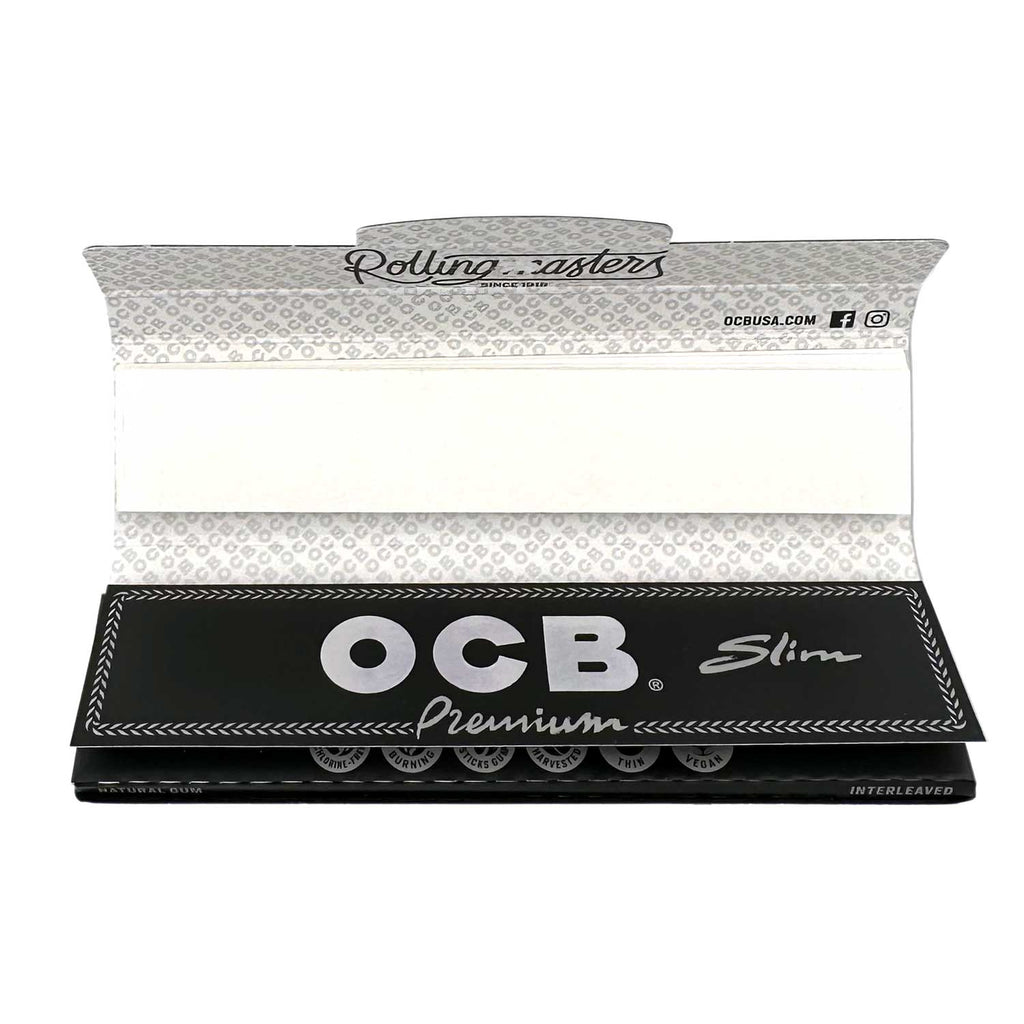 OCB Premium King Slim Rolling Papers + Tips | MatchBoxBros