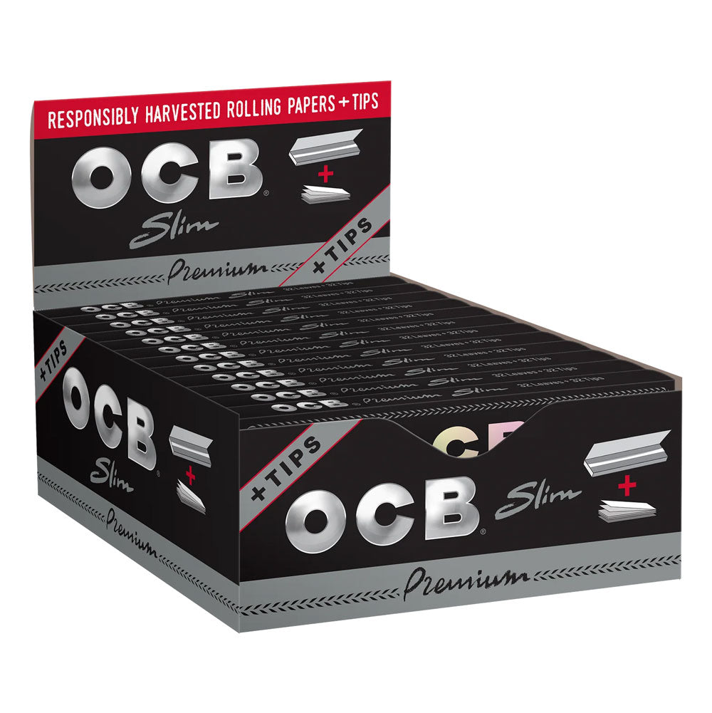 OCB Premium King Slim Rolling Papers + Tips | MatchBoxBros ...