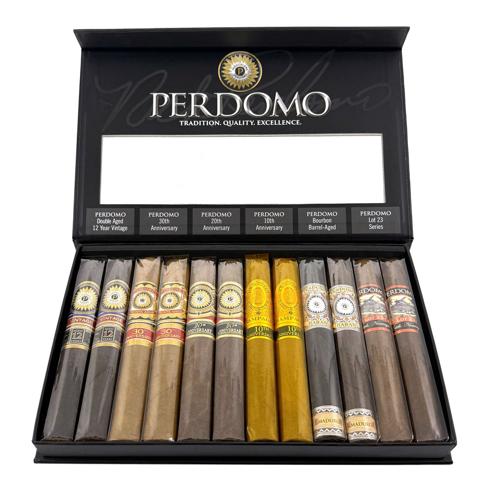 Perdomo 12-Cigar Sampler Award Winning Connoisseur Collection ...