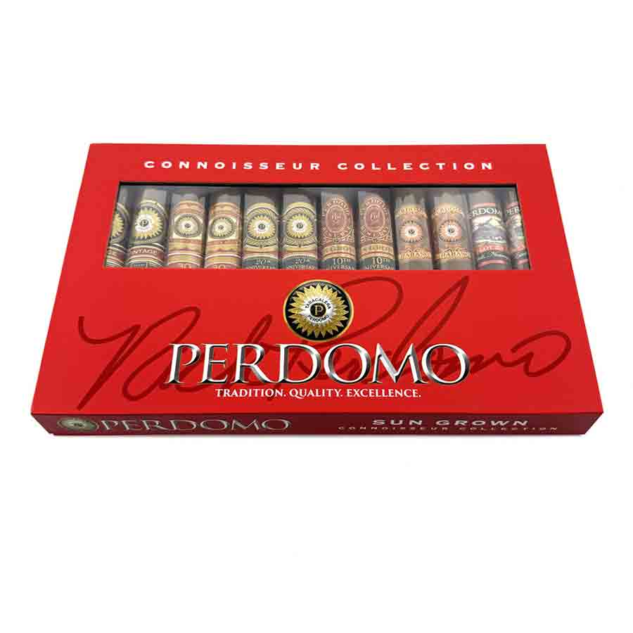 Perdomo 12-Cigar Sampler Sun Grown Connoisseur Collection ...