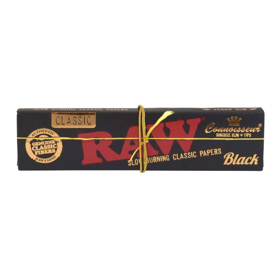 RAW Black Connoisseur King Size Slim Rolling Papers – MatchBoxBros