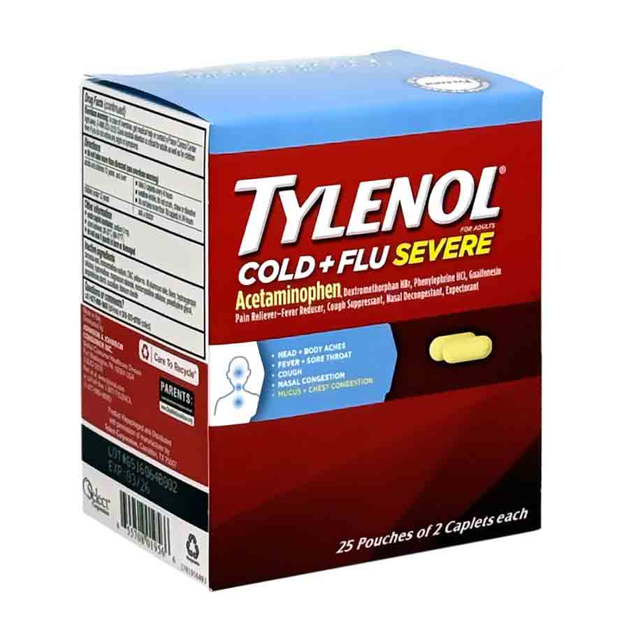 Tylenol Cold & Flu Severe 25/2ct – MATCHBOXBROS.COM