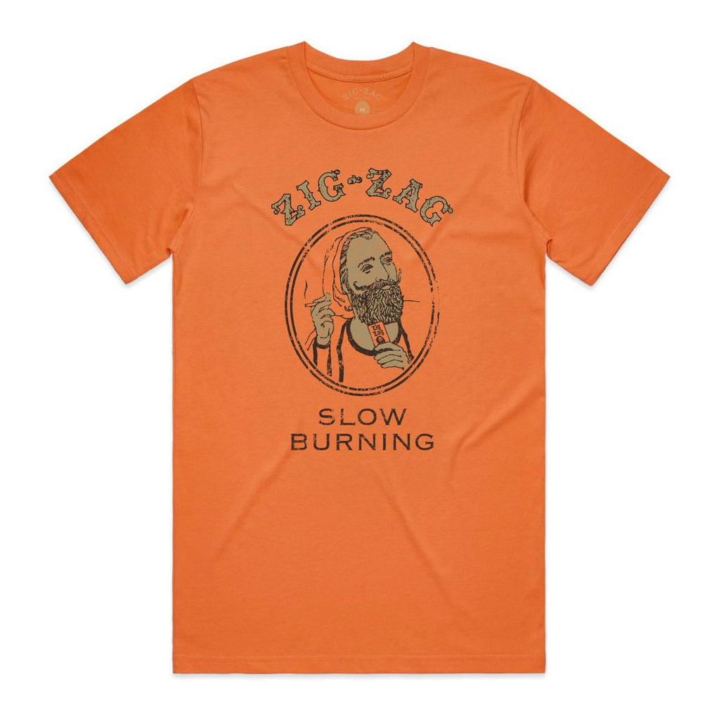 Zig Zag Shirt Distressed Boris Orange – matchboxbros Zig Zag Shirt Distressed Boris Orange – matchboxbros
